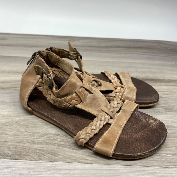 ROAN | Shoes | Roan By Bed Stu Posey F99005 Womens Brown Leather Strap ...